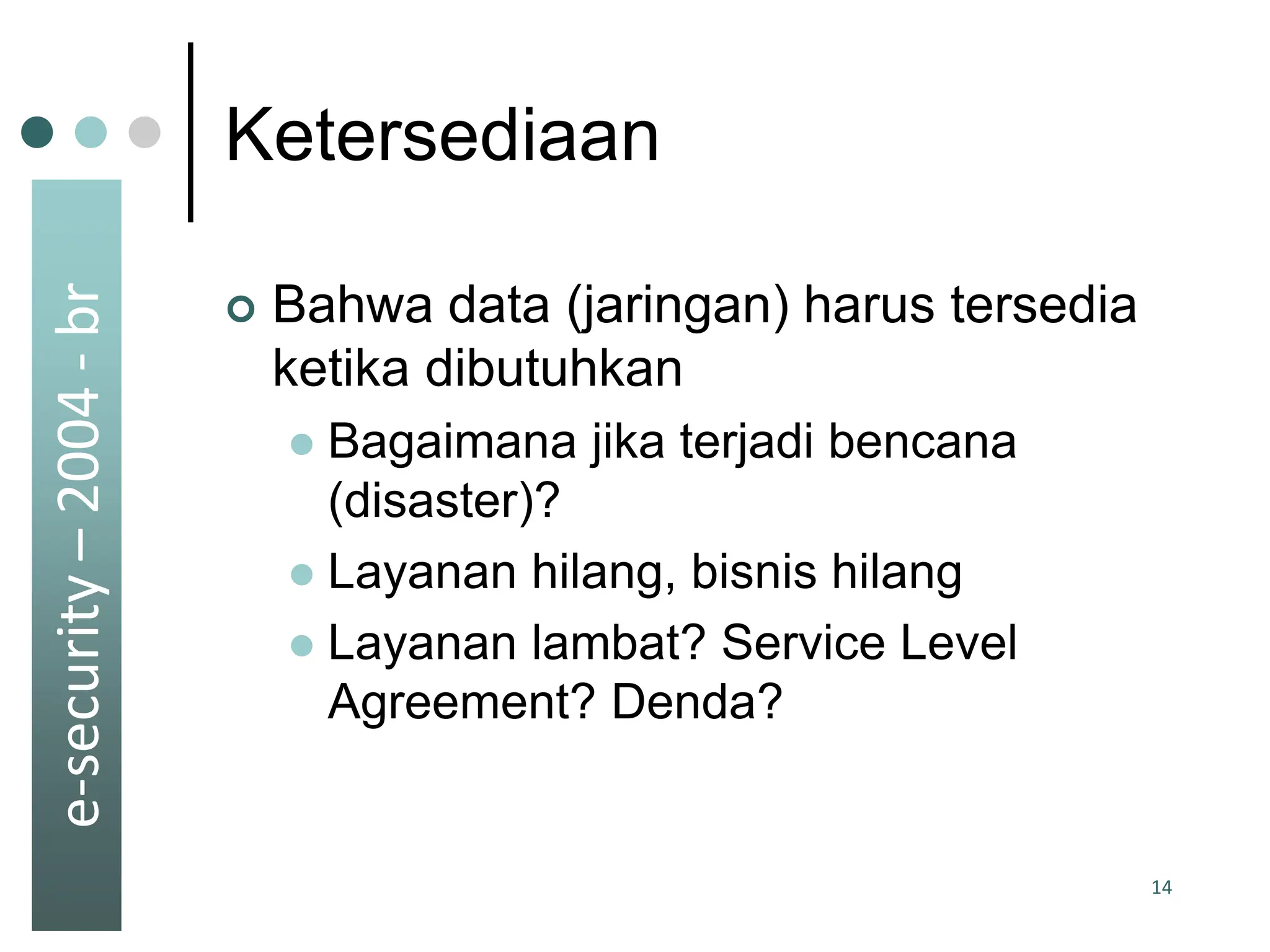 presentasi e security atau keamanan data | PPT