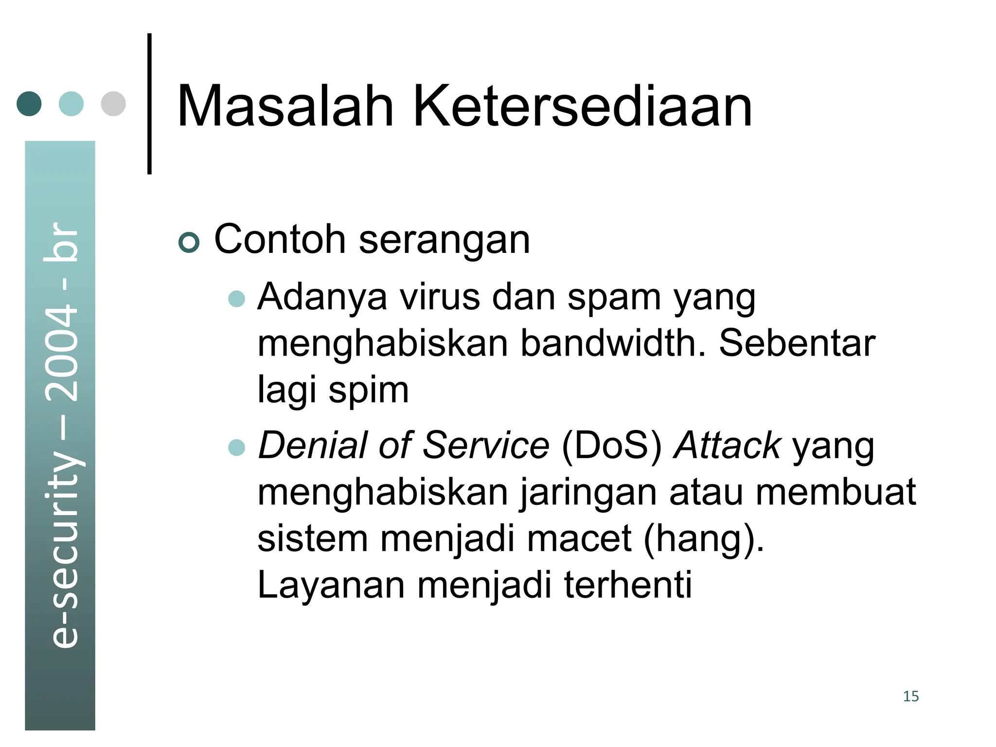 presentasi e security atau keamanan data | PPT