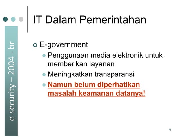 presentasi e security atau keamanan data | PPT