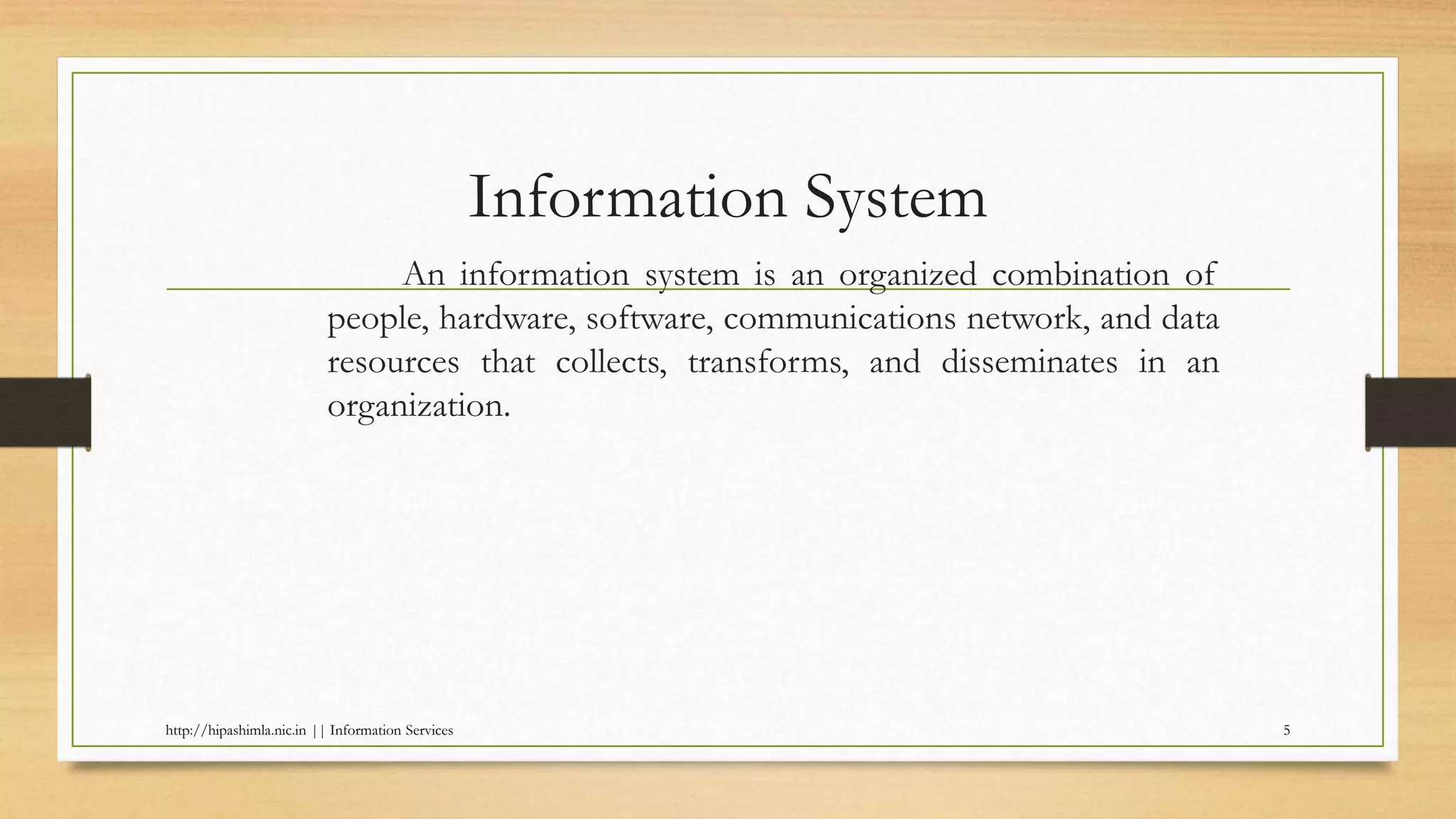 ICT - an introduction in Government setup | PPT