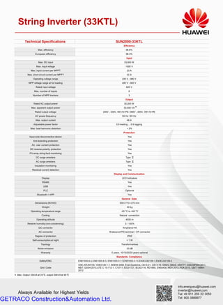 E showcase+huawei+smart+pv+plant+solutions | PDF