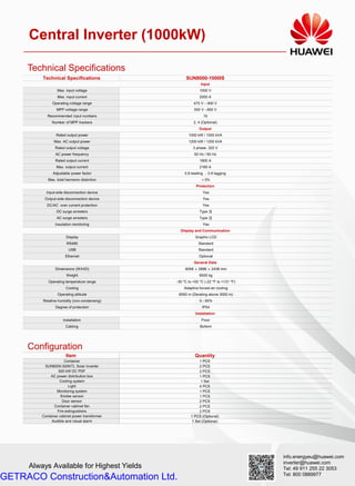 E showcase+huawei+smart+pv+plant+solutions | PDF