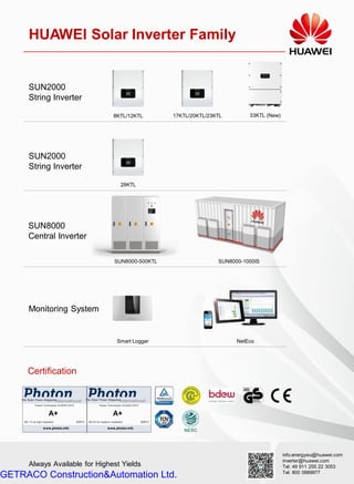 E showcase+huawei+smart+pv+plant+solutions | PDF