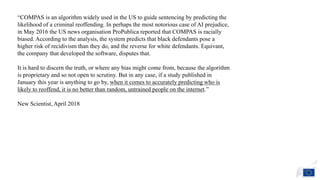 "Towards Value-Centric Big Data" e-SIDES Workshop - "The dangers of ...