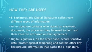 E-Signature Vs. Digital Signature | PPTX