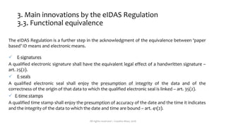 eIDAS Regulation (Reg. No. 910/2014) | PPTX | Business | Business and Finance