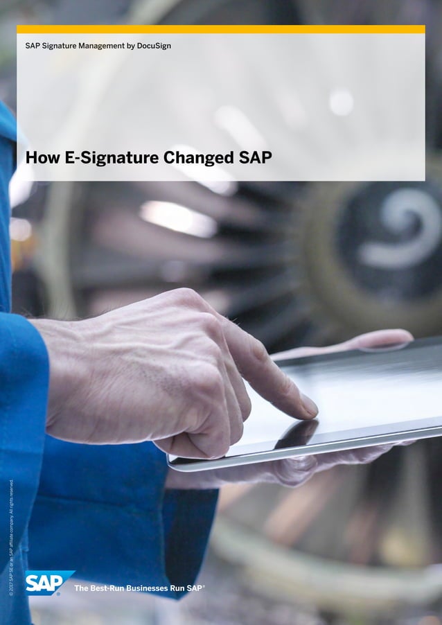 E Signature Solution Brief - SAP Signature Management by Docusign | PDF