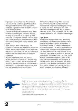 E Signature Solution Brief - SAP Signature Management by Docusign | PDF