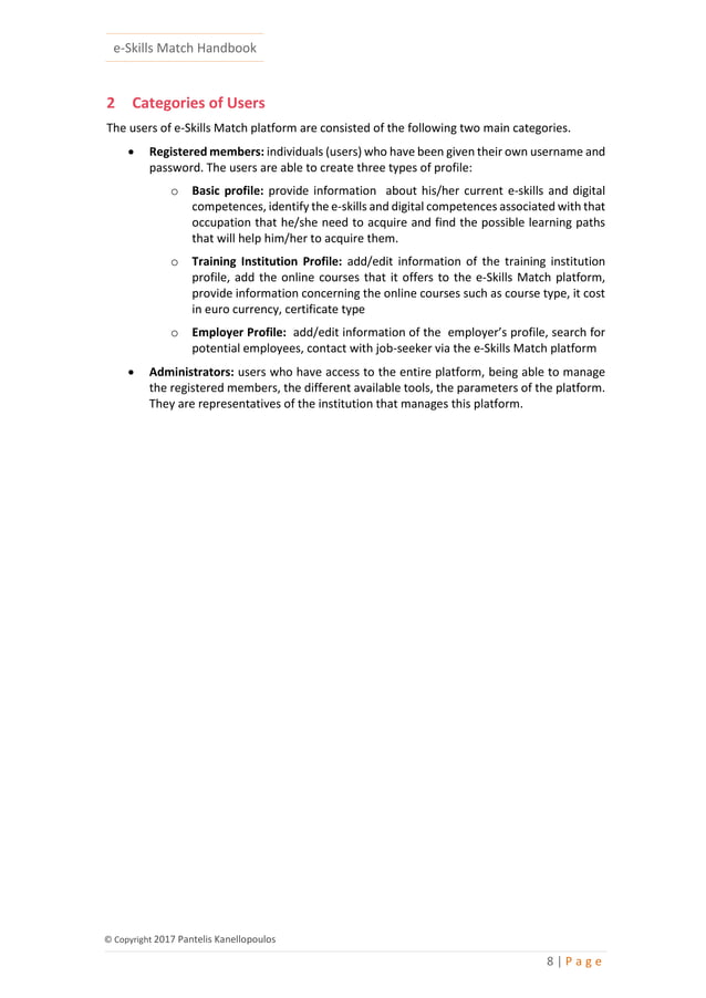 e-Skills Match Handbook | PDF