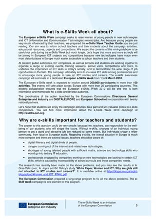 E Skills Week Teacher Guide | PDF