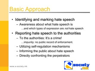 Fighting Hate Speech Online - Filip Stojanovski | PPT