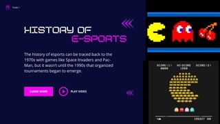 Electronic Sports or E-Sports also called as E-Games | PDF