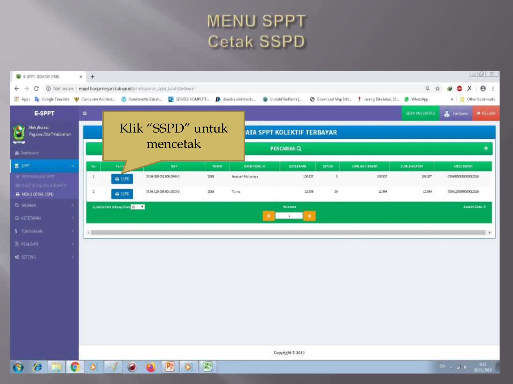 Tutorial Penggunaan Aplikasi E-SPPT Kabupaten Banjarnegara.pptx