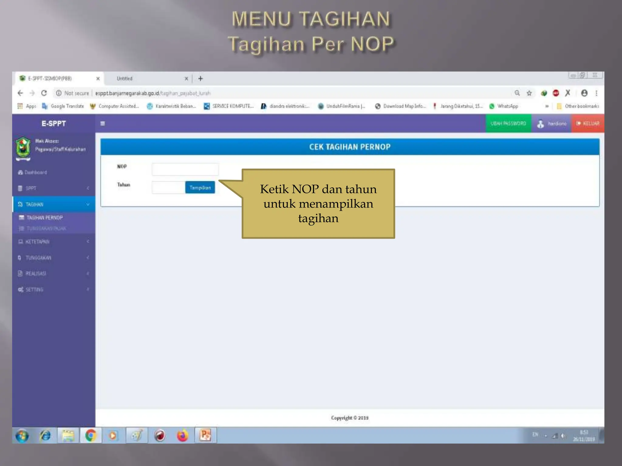 Tutorial Penggunaan Aplikasi E-SPPT Kabupaten Banjarnegara.pptx