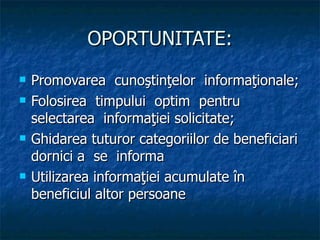 Cultura informaţiei: necesitate, inevitabilitate, oportunitate… | PPT