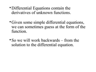 E-STUDIO presentation on differential equations | PPT