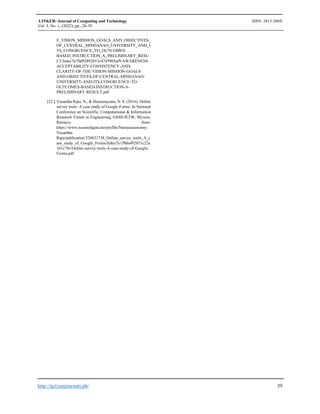 “E-SurveyCo MIT: A Electronic Survey of Community Perception, Awareness, Acceptance, and ...