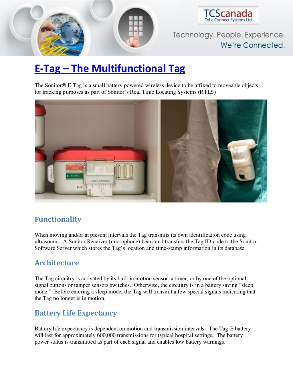 E-Tag – The Multifunctional Tag - Tcscanada.com