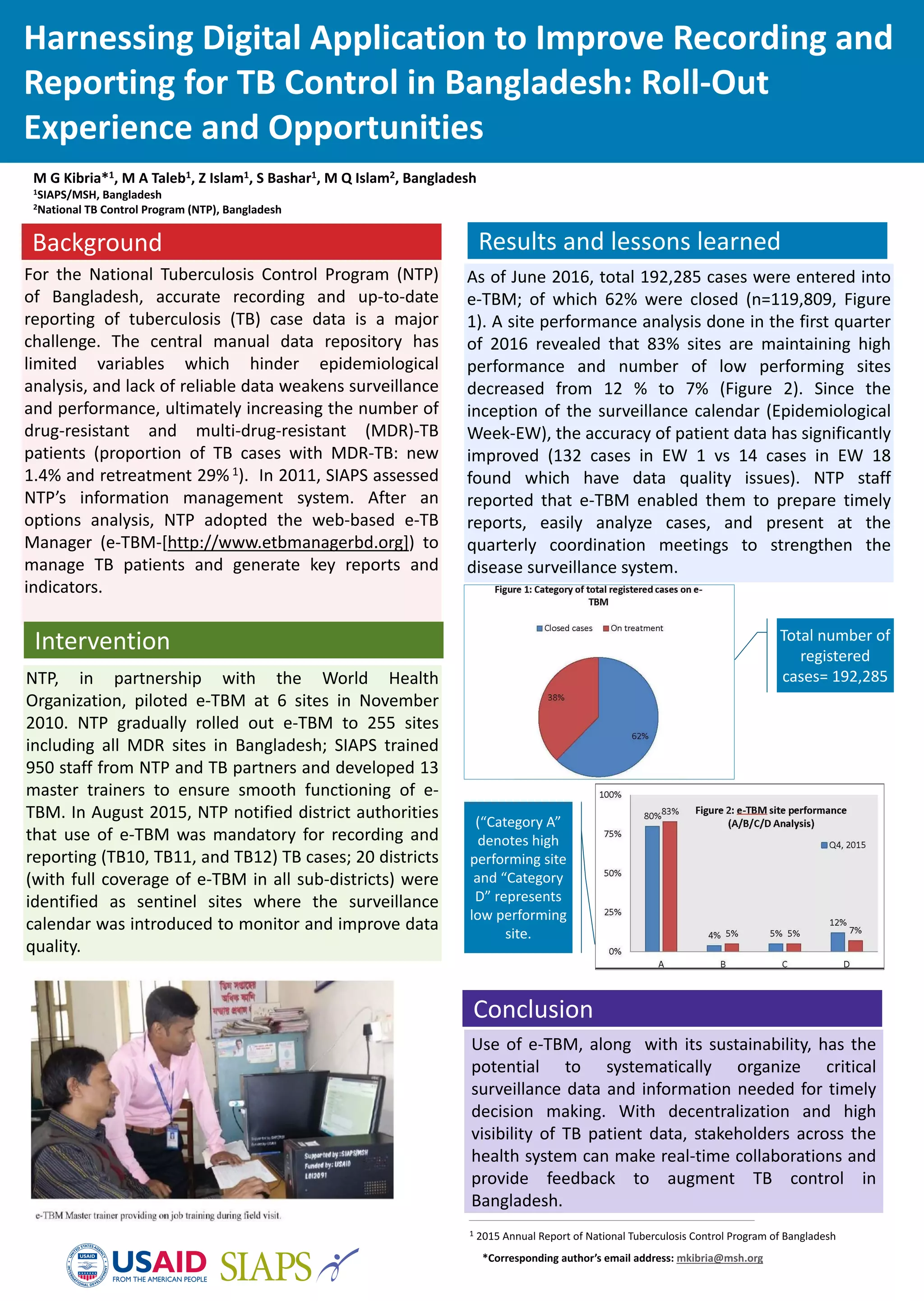 ePoster on TB patient Management Information System | PDF