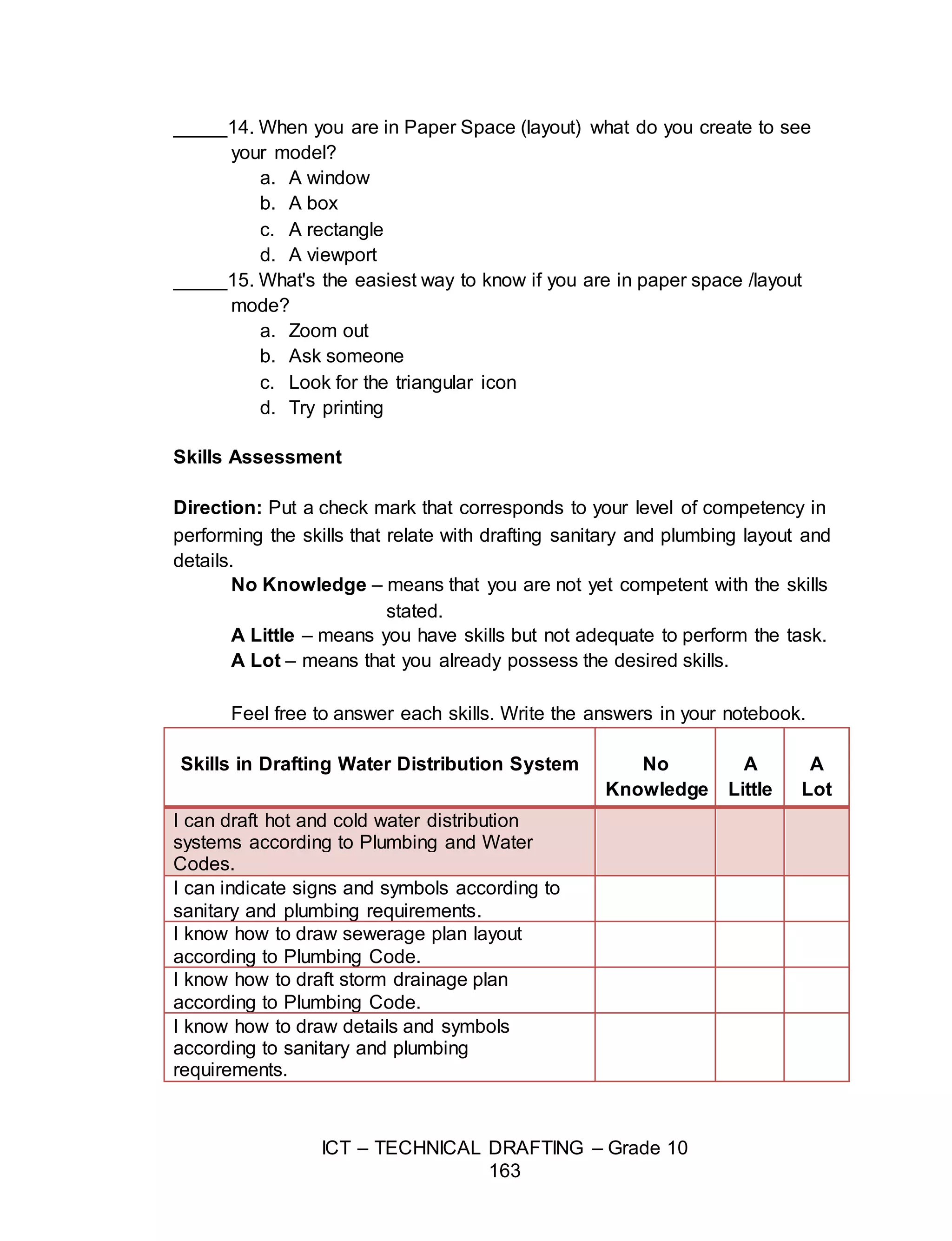 Technical Drafting Module 6 | PDF