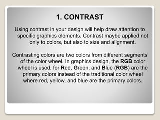 Basic Principles Of Graphics and Layout | PPT