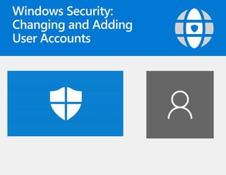 Windows Security: Changing and Adding User Account | PPTX