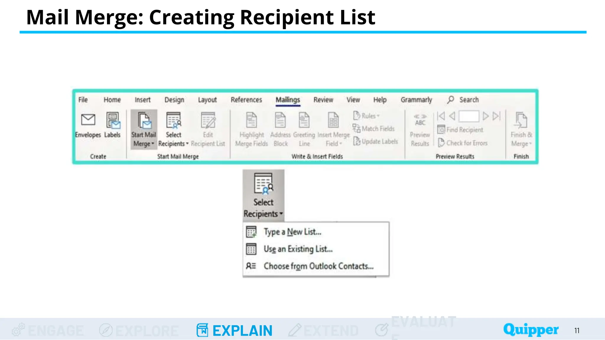 E-Tech Lesson 8 Mail Merge and Label Generation | PPTX