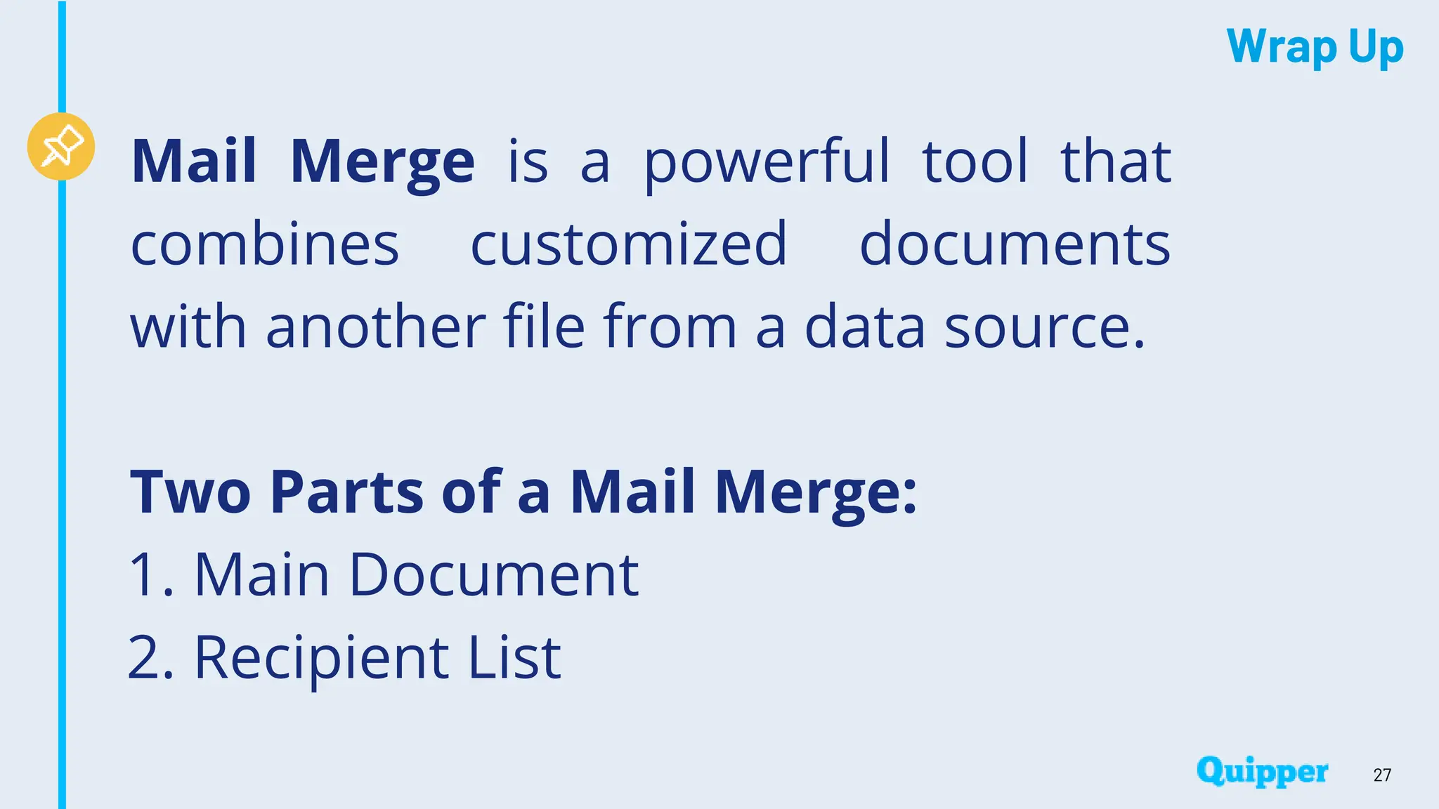 E-Tech Lesson 8 Mail Merge and Label Generation | PPTX