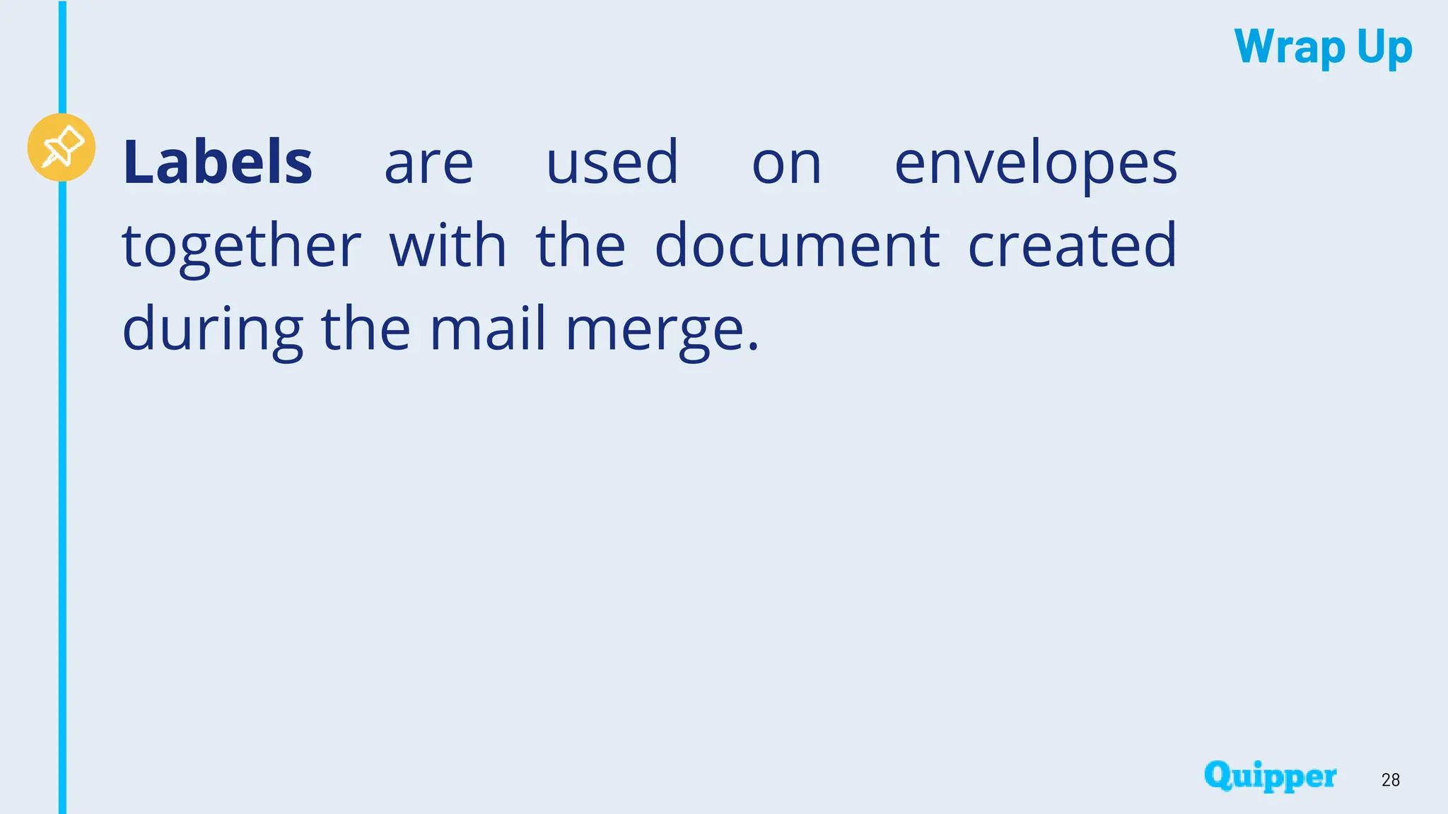 E-Tech Lesson 8 Mail Merge and Label Generation | PPTX