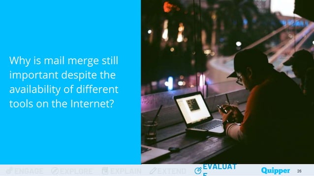 E-Tech Lesson 8 Mail Merge and Label Generation | PPTX