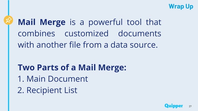 E-Tech Lesson 8 Mail Merge and Label Generation | PPTX