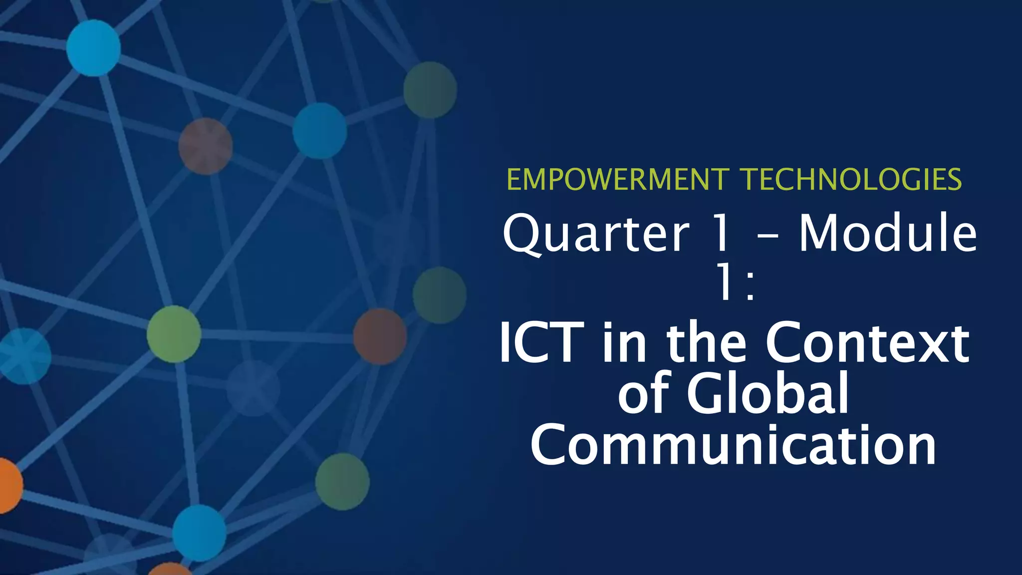 E tech (q1-lesson1) | PPTX