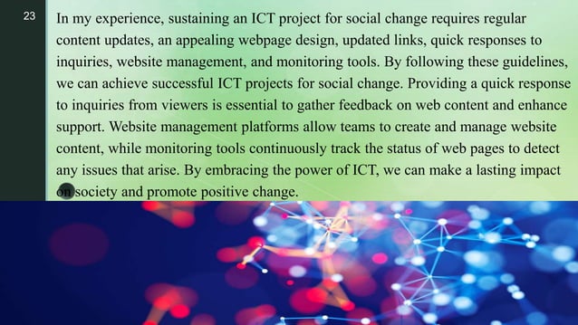 My Reflection from Lesson 1 to Lesson 8 in E-Tech.pptx in | PPT