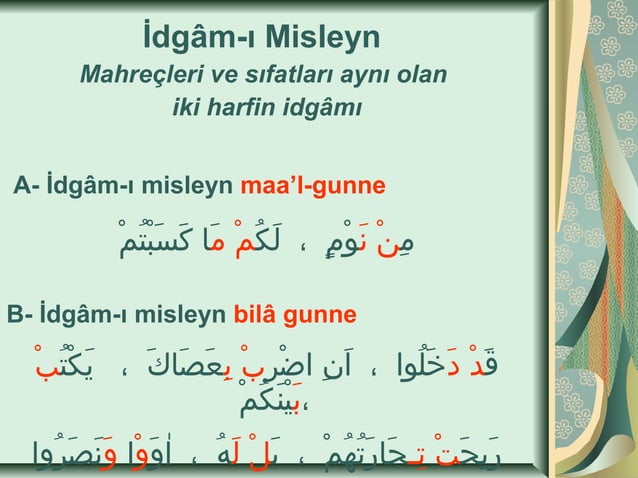 E tecvid - idgamlar slayt | PPT