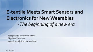 E textile meets smart sensors and electronics for wearables | PDF ...