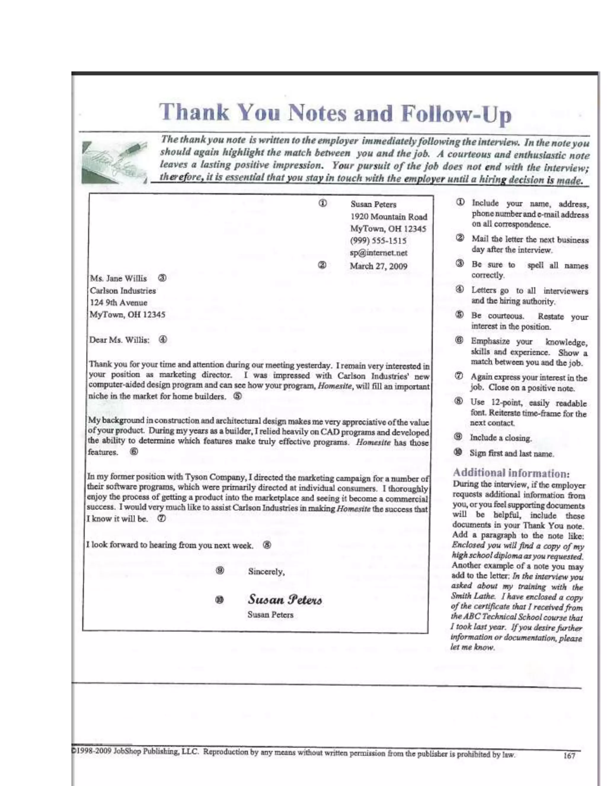 E thank you notes and follow up assessment tool30 | DOCX