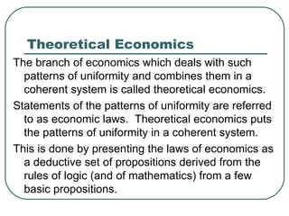 The Scope And Method Of Economics | PPT