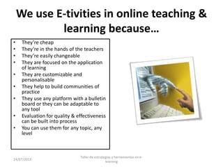 E tivities | PPT