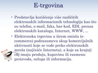 E trgovina | PPTX