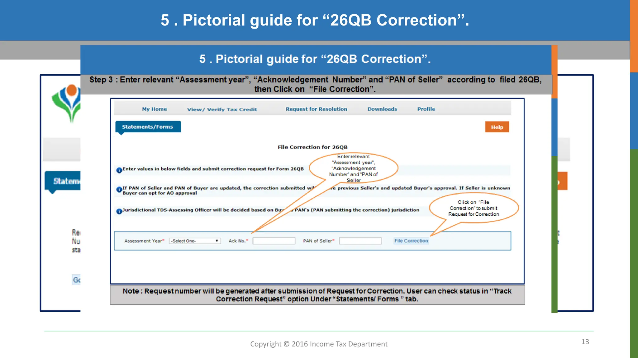 E-tutorial- TDS deduction, 26QB Correction.pdf
