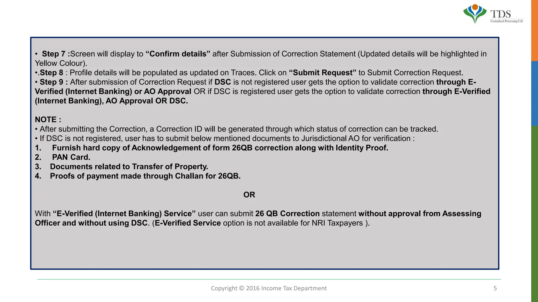 E-tutorial- TDS deduction, 26QB Correction.pdf