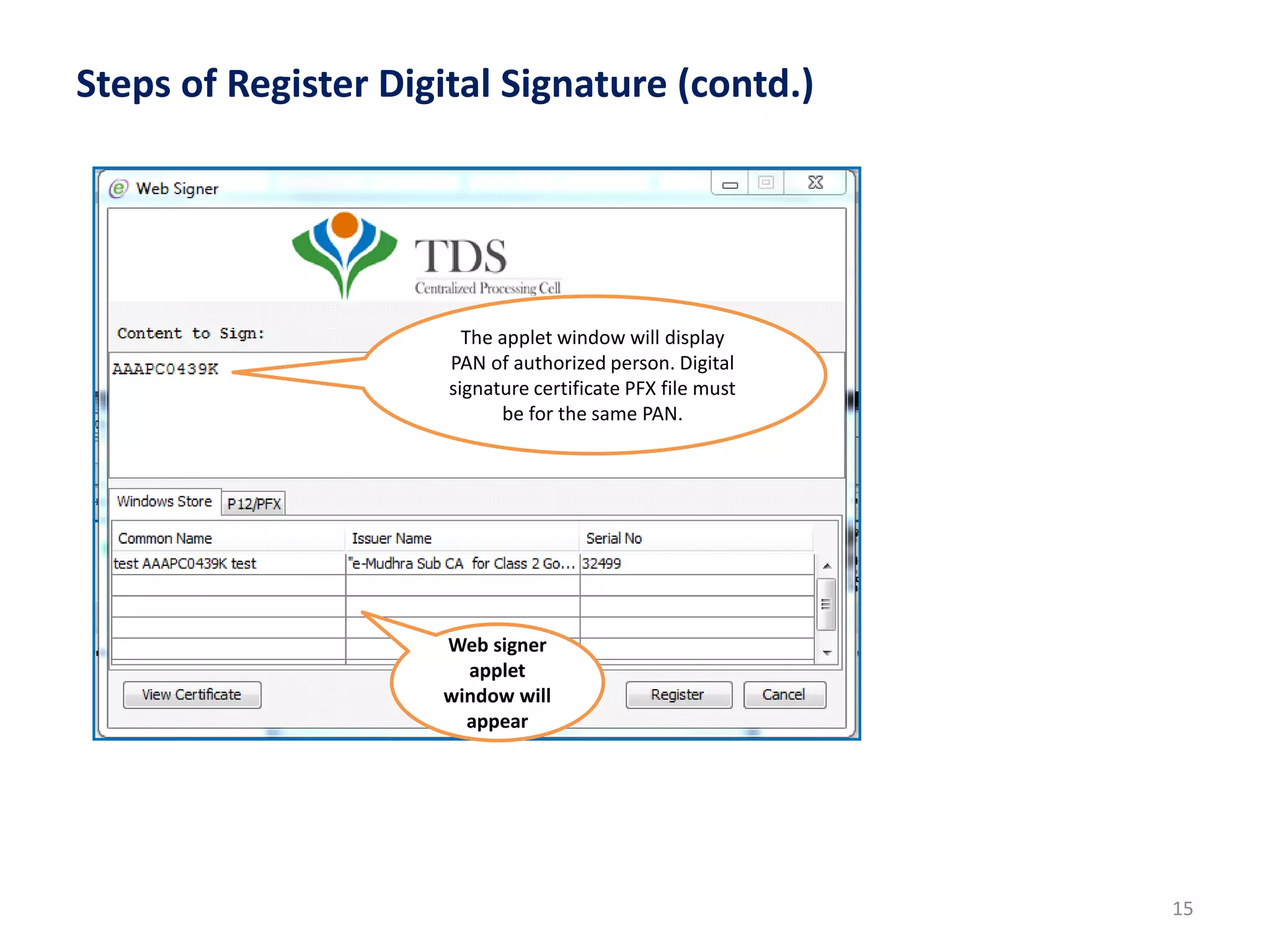 E tutorial - digital signature | PDF