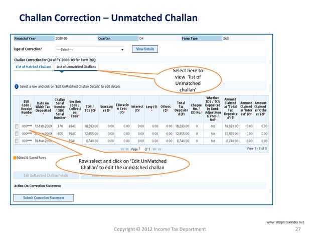 E tutorial-filing correction(wds) | PPT