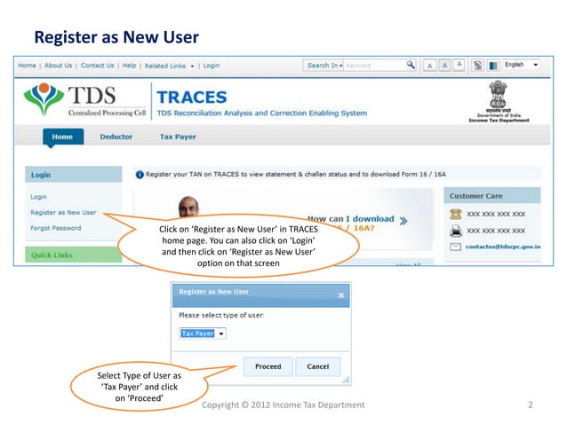 E tutorial - tax payer registration and login | PDF | Personal Taxes ...