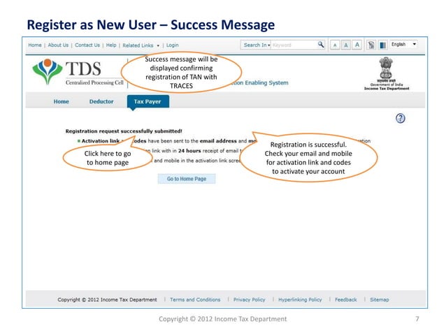 E tutorial - tax payer registration and login | PDF | Personal Taxes ...