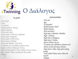 How a Greek dialogue starts... | PPTX