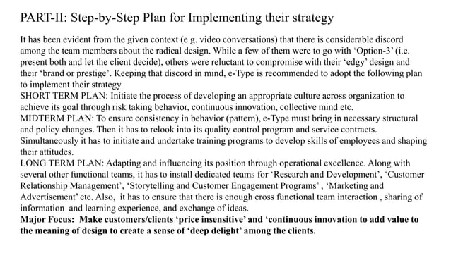 E types and its strategy dilemma | PPTX | Business | Business and Finance