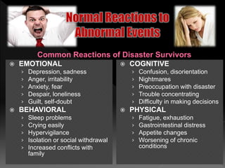 E understanding-psychosocial-impacts-of-disaster | PPTX