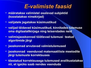 E-valimised (Valdo Praust) | PPT