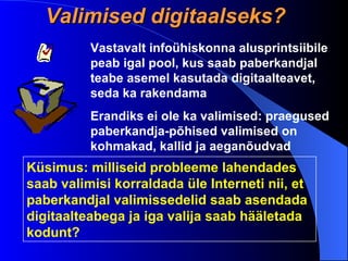 E-valimised (Valdo Praust) | PPT
